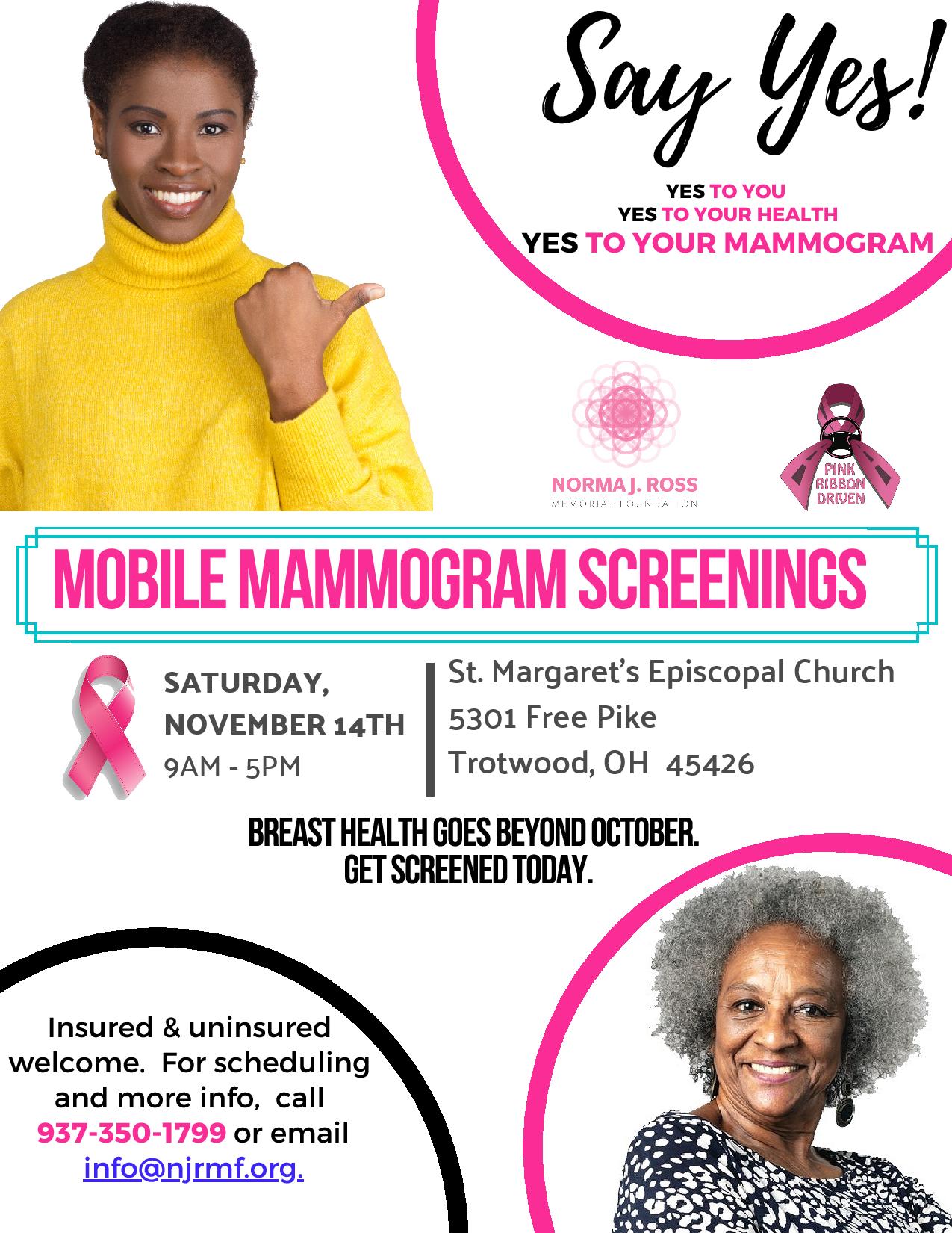 Mobile Mammogram Screenings at St. Margaret's Episcopal Church ...