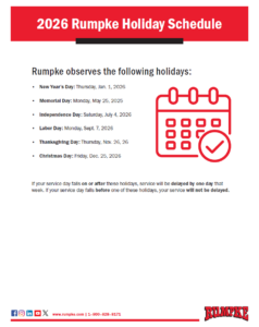 Rumpke Waste Collection One-Day Delay (12/25/25) - Trotwood, Ohio